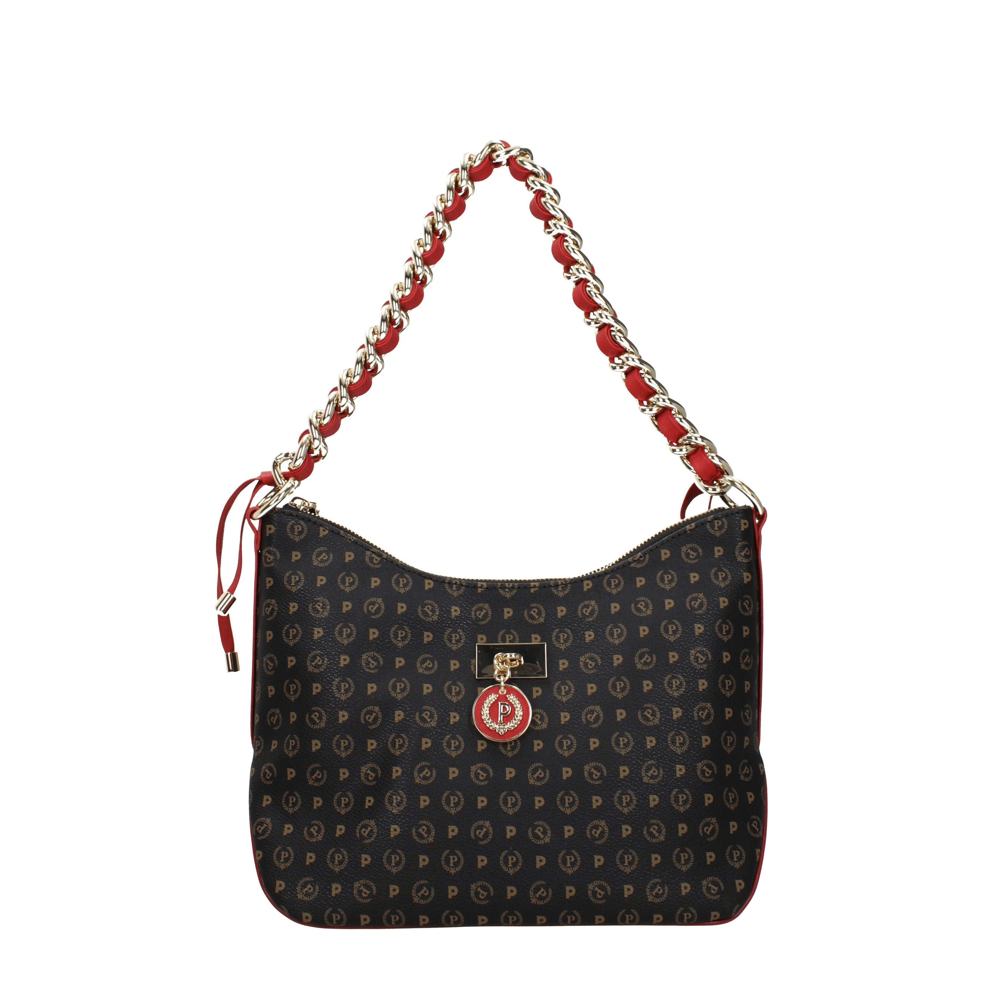 Pollini Shoulder Bags Women PVC Black/Lipstick | B-Exit – B-Exit top ...