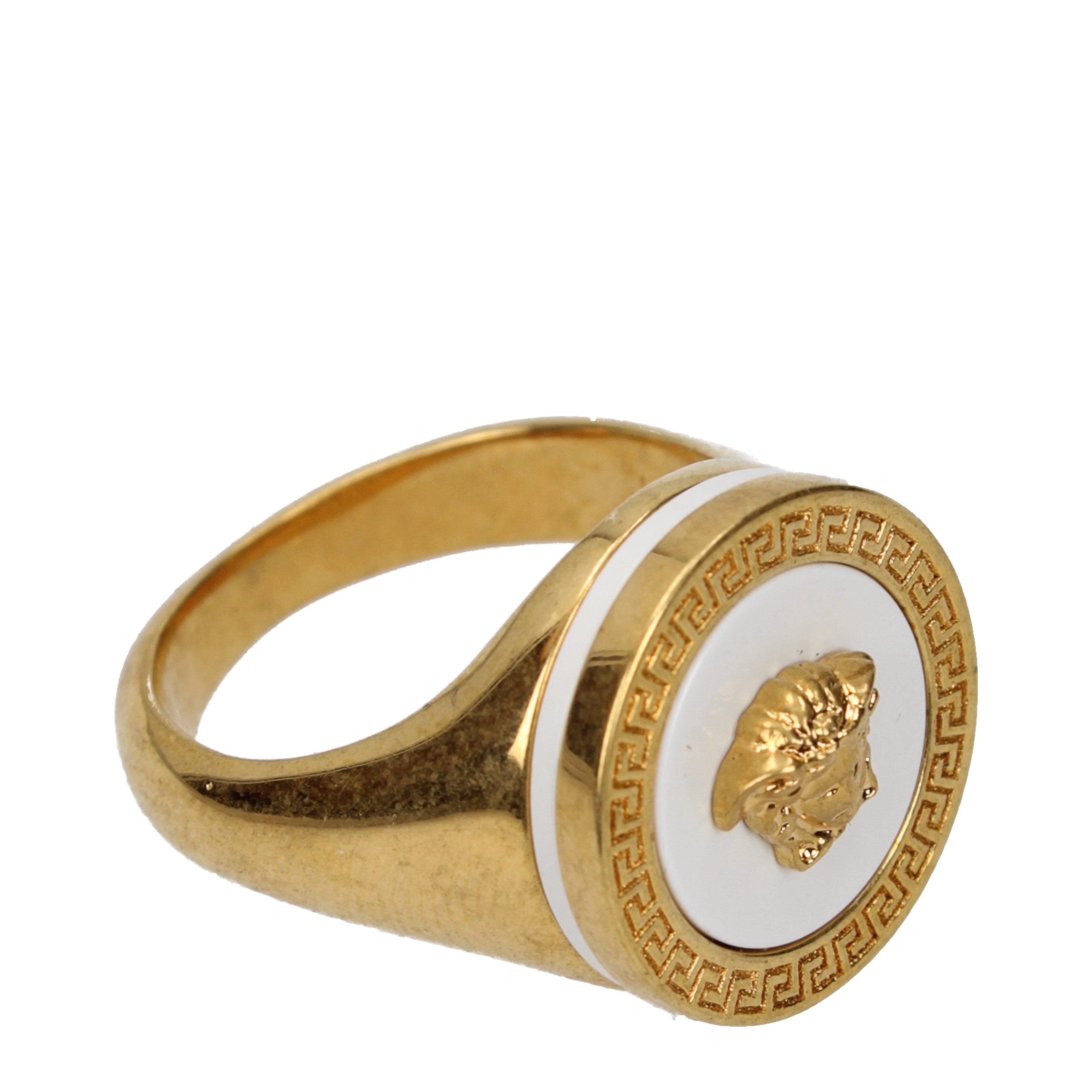 Versace Rings Men Brass Gold/White | B-Exit – B-Exit top shop online